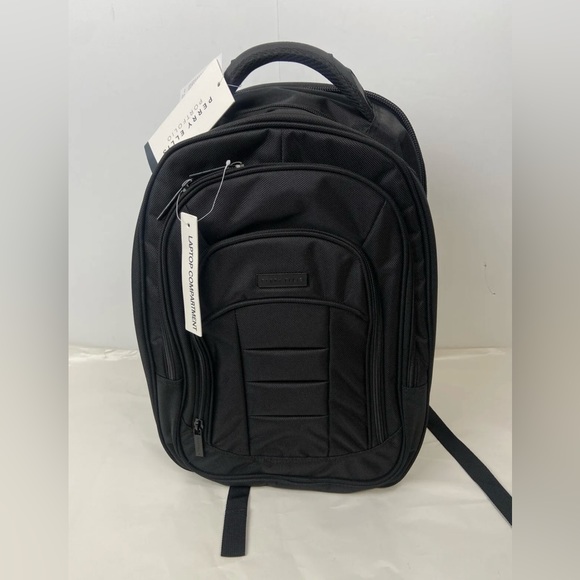 Perry Ellis | Bags | Perry Ellis 2 Black Laptop M150 Backpack Nwt ...